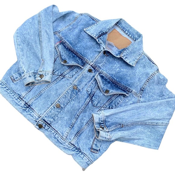 Jonny Q | Jackets & Coats | Vintage 8s 90s Jonny Q Acid Wash Denim Jean ...